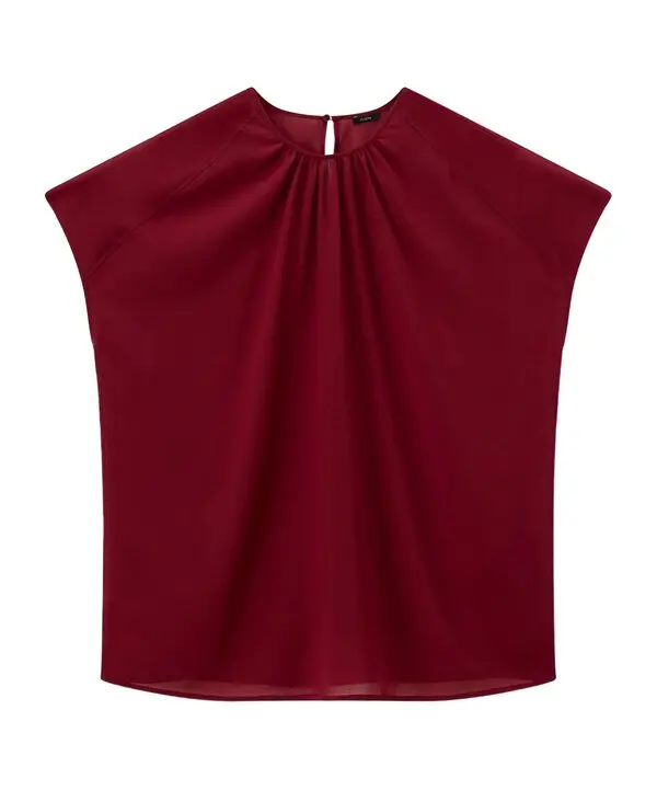 JOSEPH Broca Sheer Fine Wool Blouse
