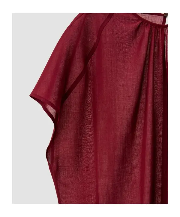 JOSEPH Broca Sheer Fine Wool Blouse