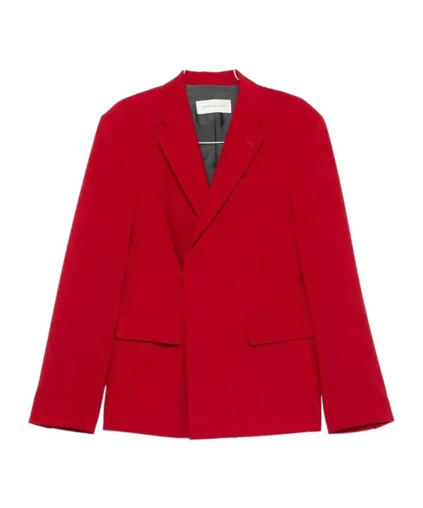 Dries Van Noten Long-sleeved Suit Jacket - Red