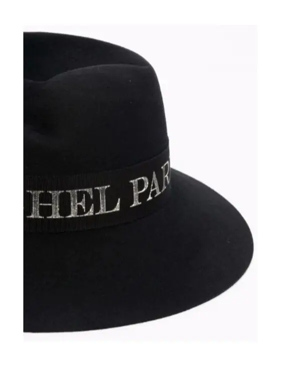 MAISON MICHEL Embroidered Logo Fedora