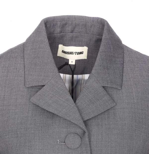SHUSHU/TONG Lapel Buttoned Short Jacket