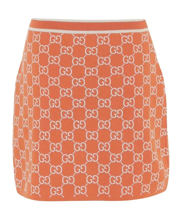 Gucci Monogrammed Knit Mini Skirt