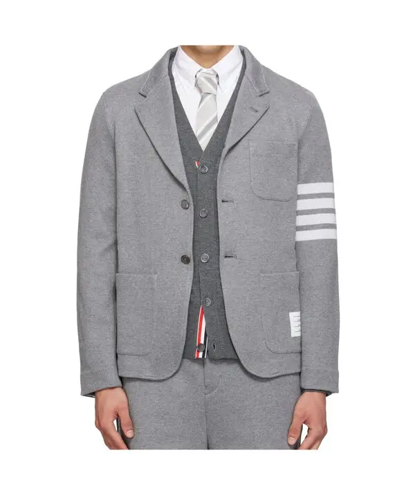 Thom Browne 4-bar Blazer - Medium Gray