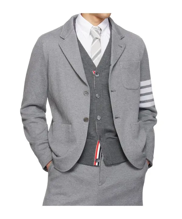 Thom Browne 4-bar Blazer - Medium Gray