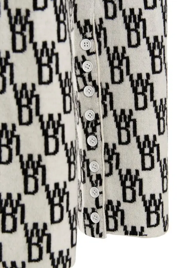We11Done Logo Pattern Knitted Leggings