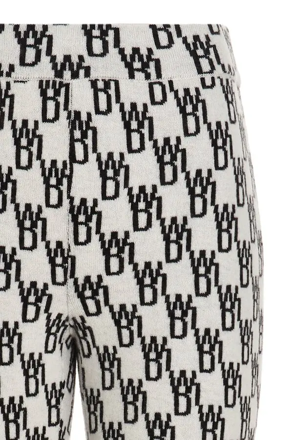 We11Done Logo Pattern Knitted Leggings