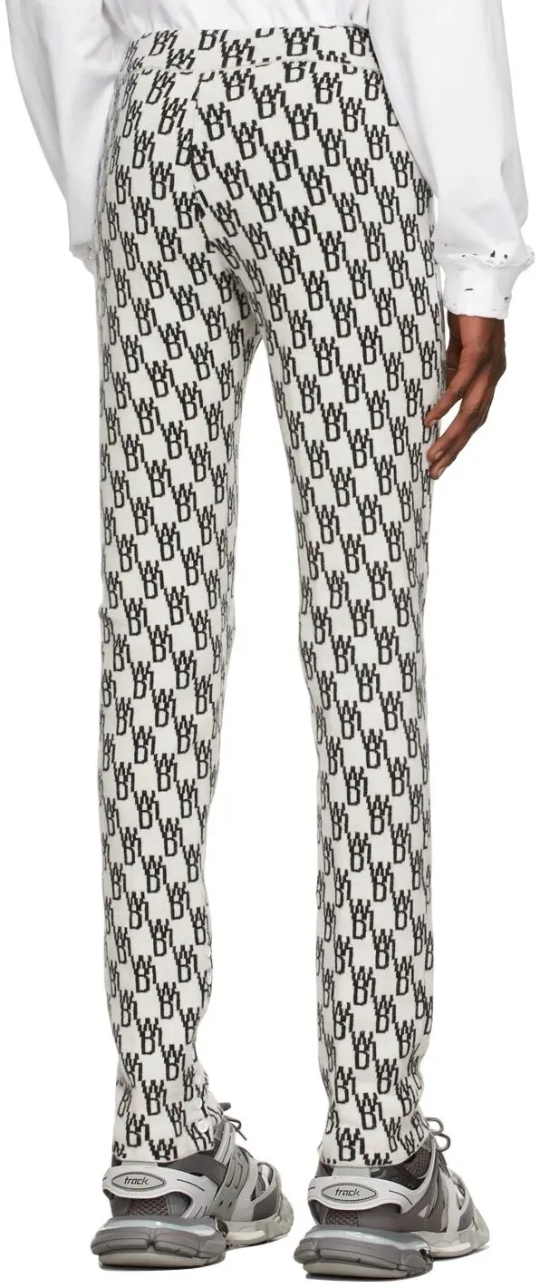 We11Done Logo Pattern Knitted Leggings