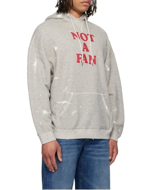 R13 Not A Fan" Distressed Hoodie