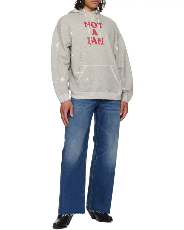 R13 Not A Fan" Distressed Hoodie