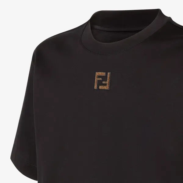 Fendi Ff Motif Crewneck T-shirt