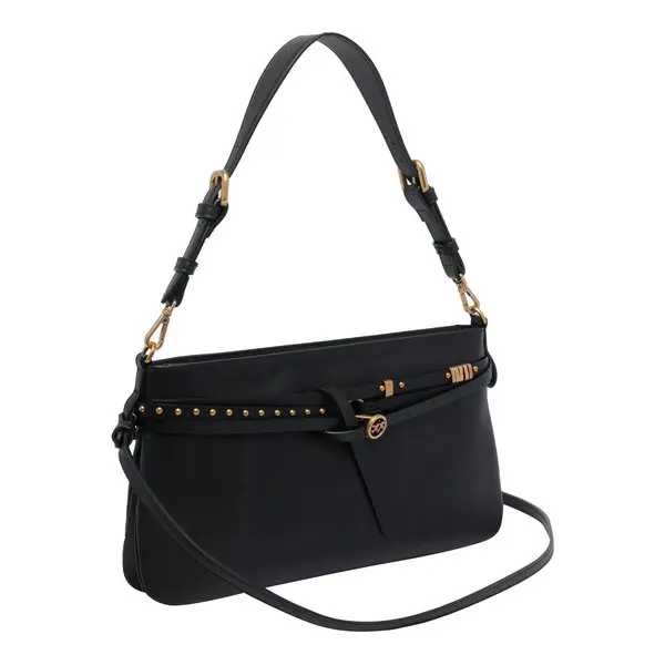 Pinko Strap Detailed Shoulder Bag - Black
