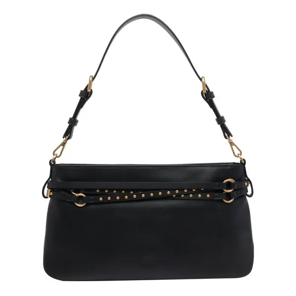 Pinko Strap Detailed Shoulder Bag - Black