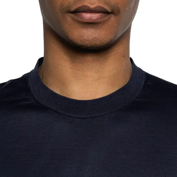 Zegna Regular Fit Crewneck T-shirt - Nvy