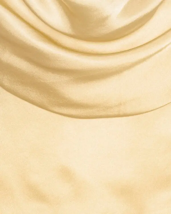 ROTATE BY BIRGER CHRISTENSEN Draped Cowl Neck Top - Yellow