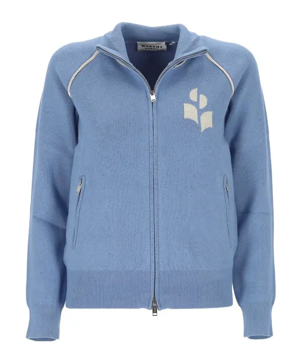 Isabel Marant Étoile Zip-up Cardigan With Logo Detail