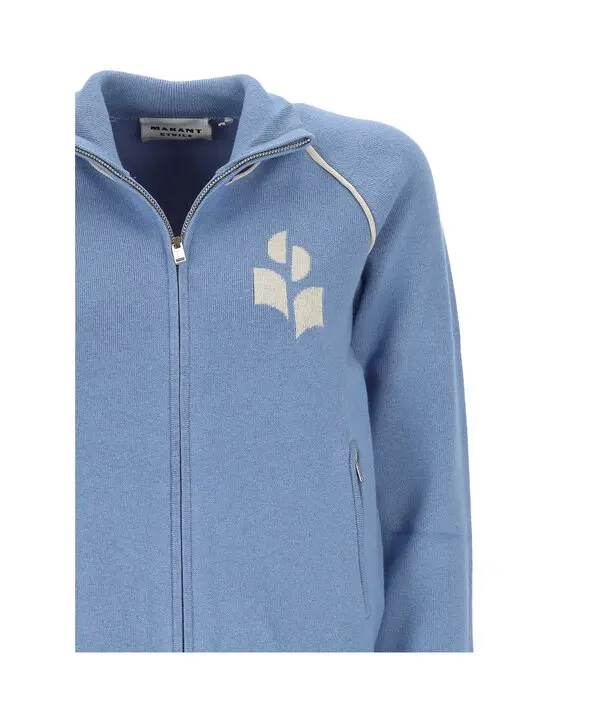Isabel Marant Étoile Zip-up Cardigan With Logo Detail
