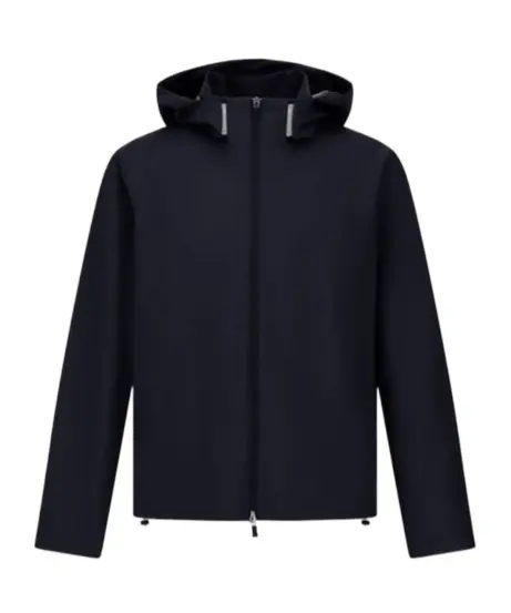 Herno Zip-up Hooded Jacket - Blue