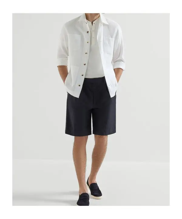 Brunello Cucinelli Pleated Bermuda Shorts