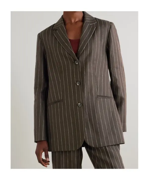 Posse Pinstripe Single-breasted Blazer