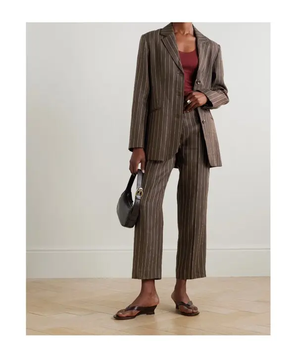 Posse Pinstripe Single-breasted Blazer