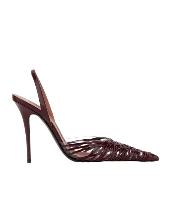 Amina Muaddi Pointed-toe Stiletto High-heeled Sandals