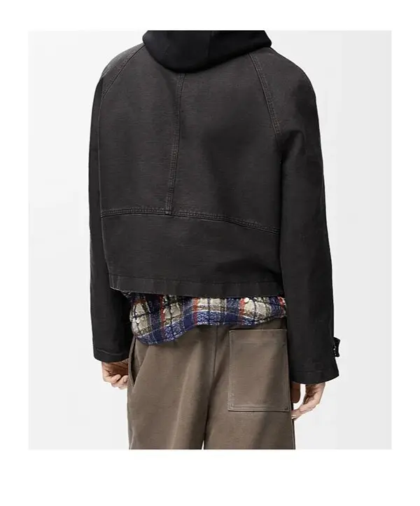Loewe Belted Jacket In Cotton