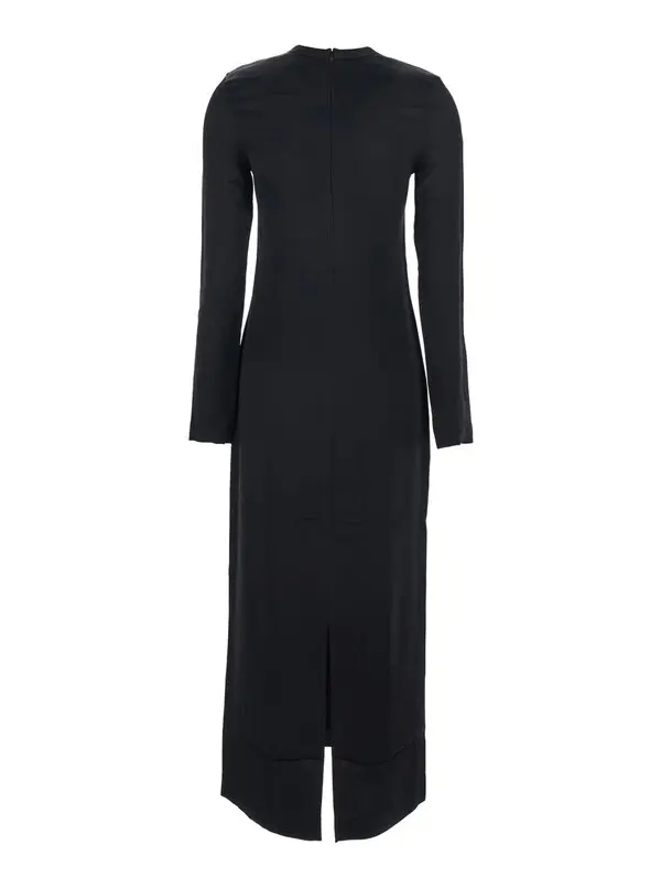 TOTEME Long Satin Dress - Black