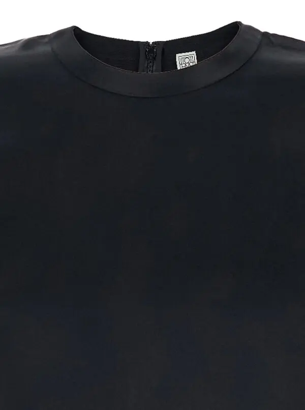 TOTEME Long Satin Dress - Black