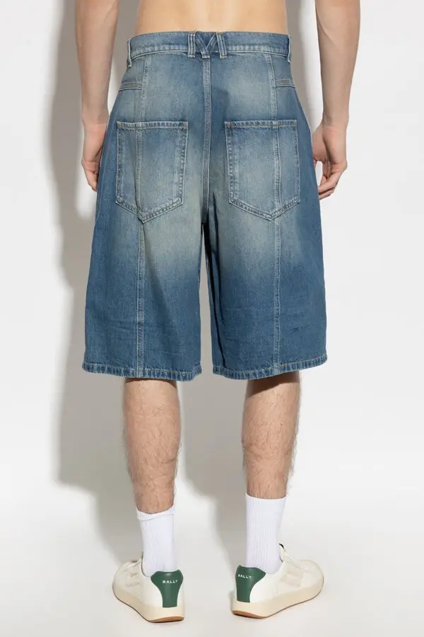 Moschino Detailed Denim Shorts
