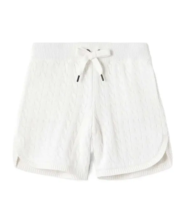 Brunello Cucinelli Elastic Waist Shorts - Off White