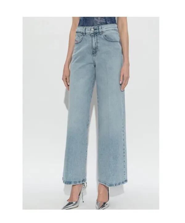 DIESEL® 1978 D-akemi Wide Leg Jeans - Blue