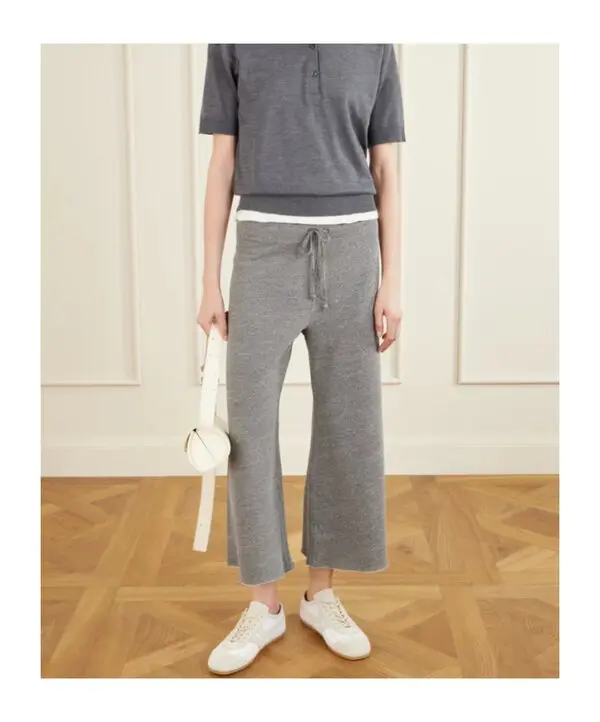 NILI LOTAN Kiki Cropped Jersey Track Pants