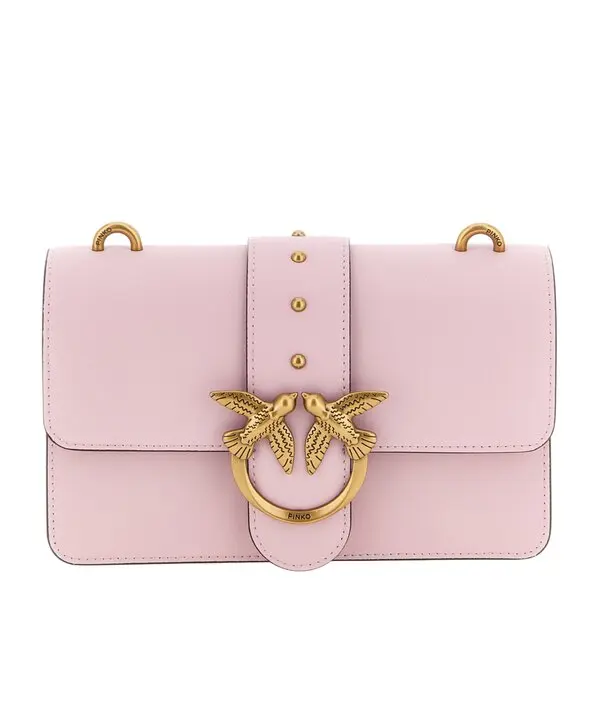 Pinko Love Birds Chain-linked Shoulder Bag - Pink