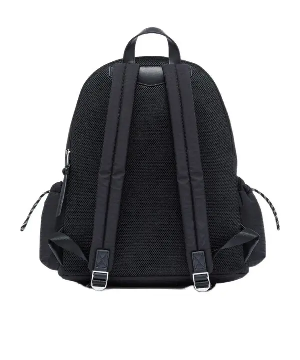 Emporio Armani Padded Zipped Drawstring Backpack - Black
