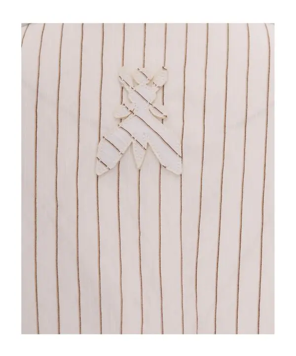 Patrizia Pepe Striped Cropped Shirt