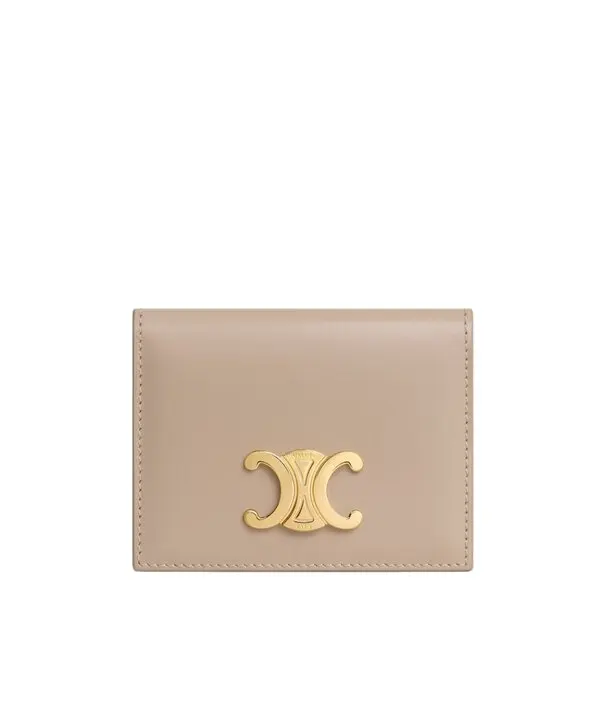 Celine Bi-fold Card Holder - Safari
