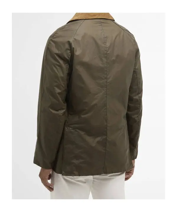 Barbour Lightweight Ashby Waxed Jacket With Corduroy Collar
