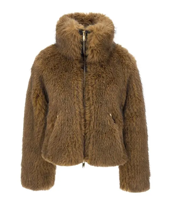 Moose Knuckles Faux Fur Zip Jacket - No