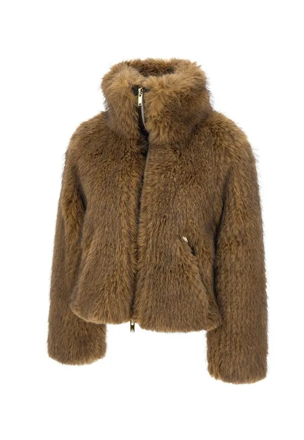 Moose Knuckles Faux Fur Zip Jacket - No