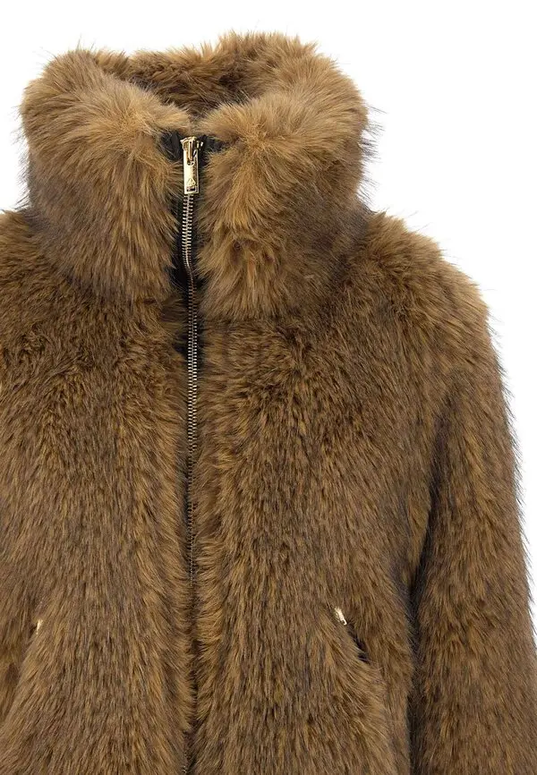 Moose Knuckles Faux Fur Zip Jacket - No