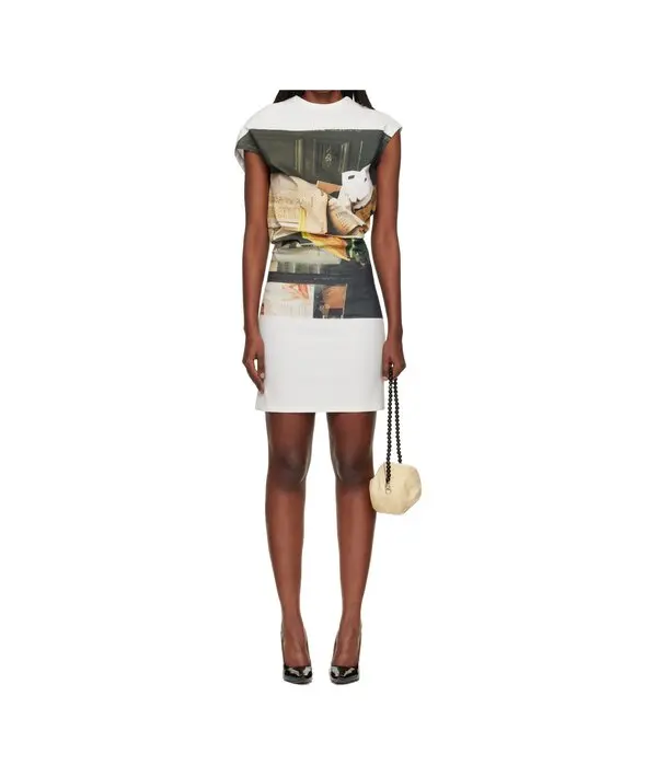 Issey Miyake Graphic Print Dress