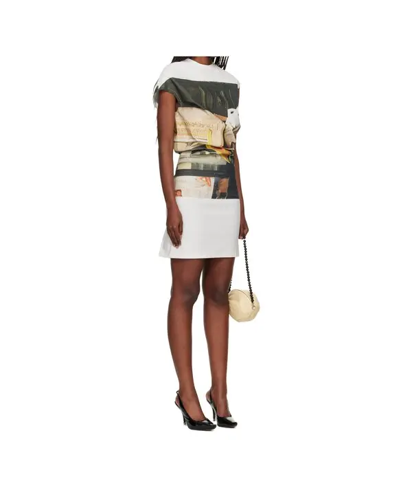 Issey Miyake Graphic Print Dress