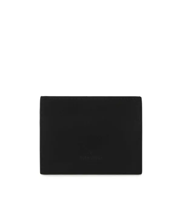 Valentino Garavani Vltn Logo Printed Cardholder - Black