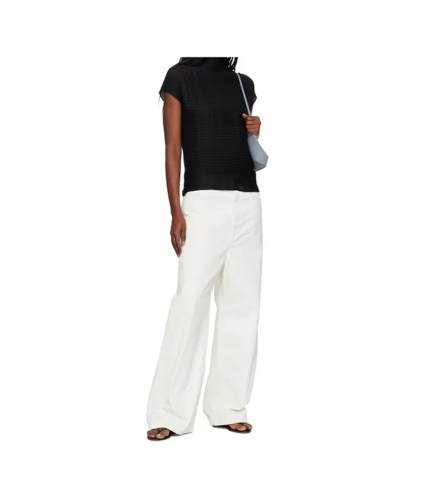 Issey Miyake Pleated Short Sleeve T-shirt