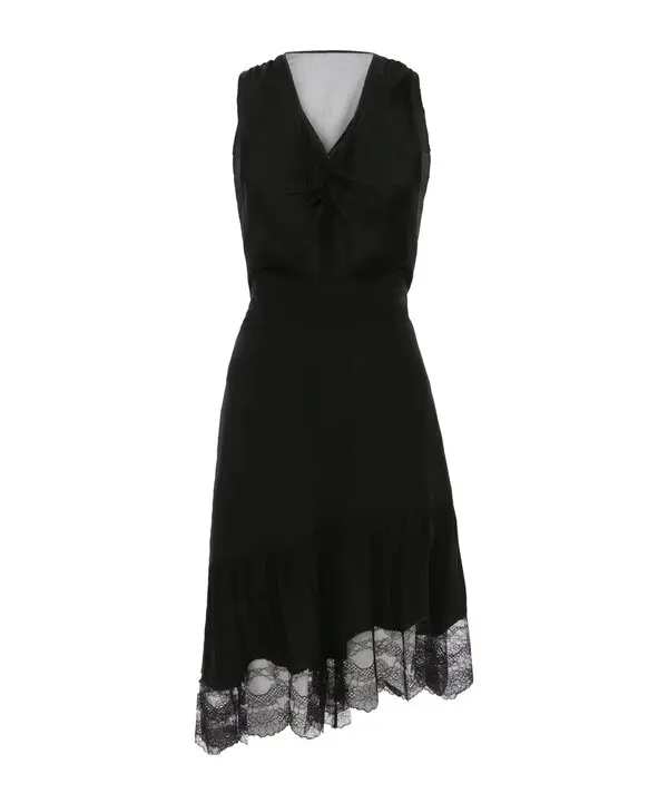 Victoria Beckham Asymmetrical Hem Lace Dress