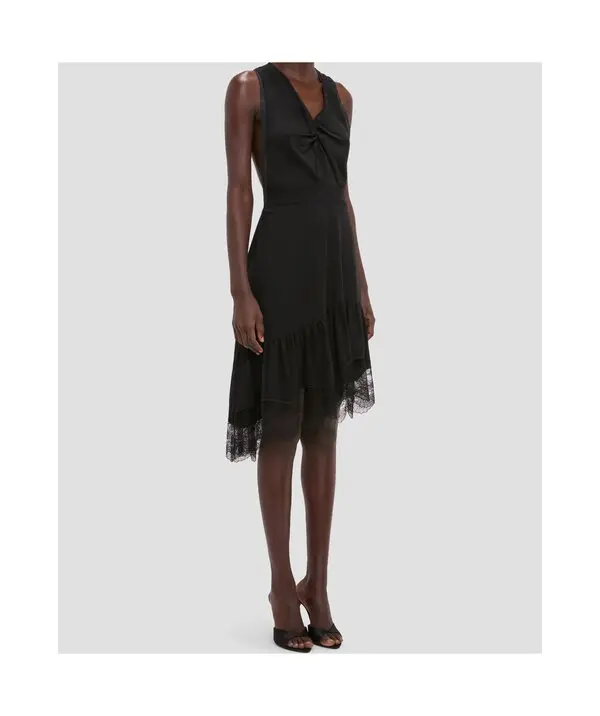 Victoria Beckham Asymmetrical Hem Lace Dress