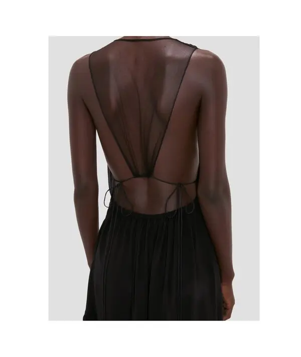 Victoria Beckham Asymmetrical Hem Lace Dress