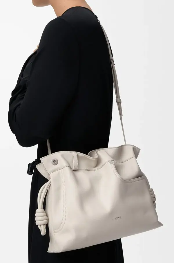 Loewe Flamenco Shoulder Bag - Light Ghost