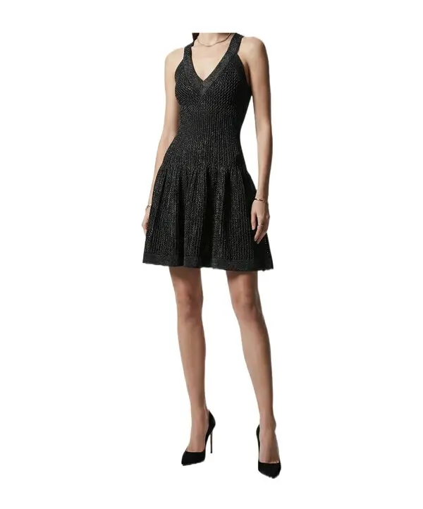 Alaïa V-neck Sleeveless Dress
