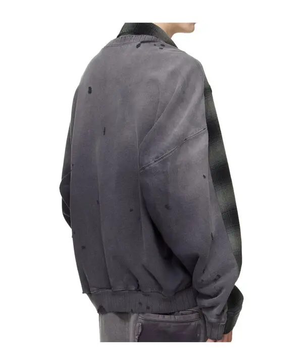 Mihara Yasuhiro Front Back Combined Check Shirt